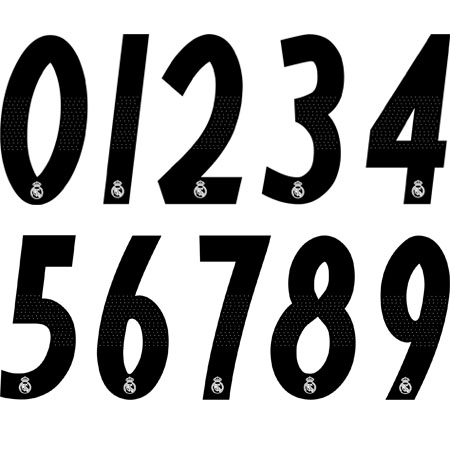 Real Madrid 2018 Adult Numbers